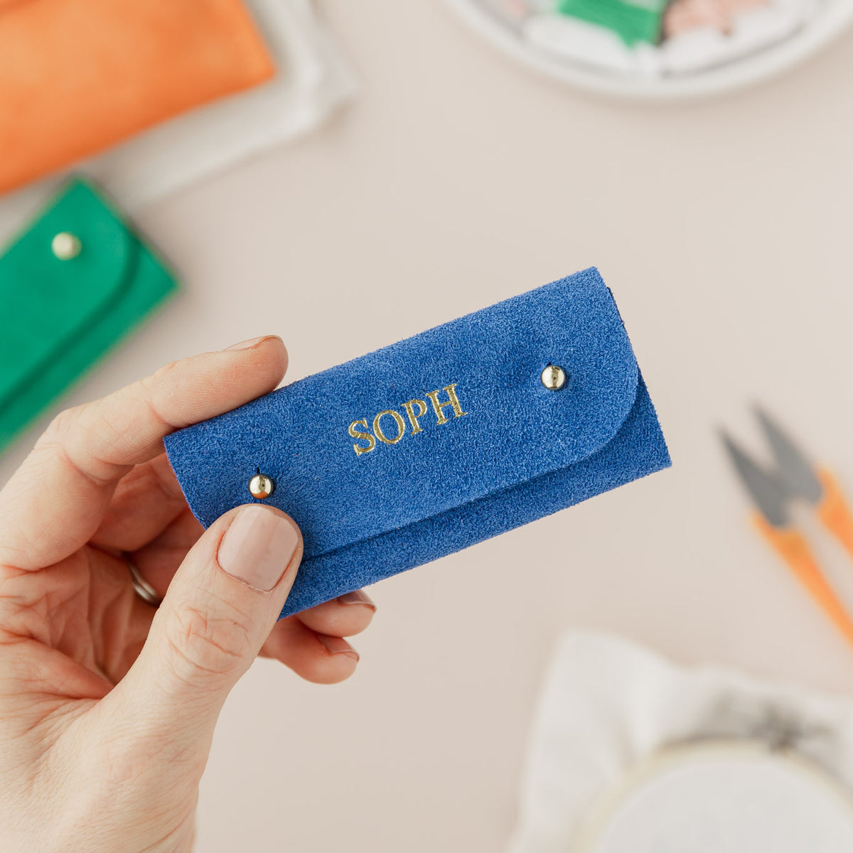 Suede Mini Sewing Needle Case – Studio Lowen